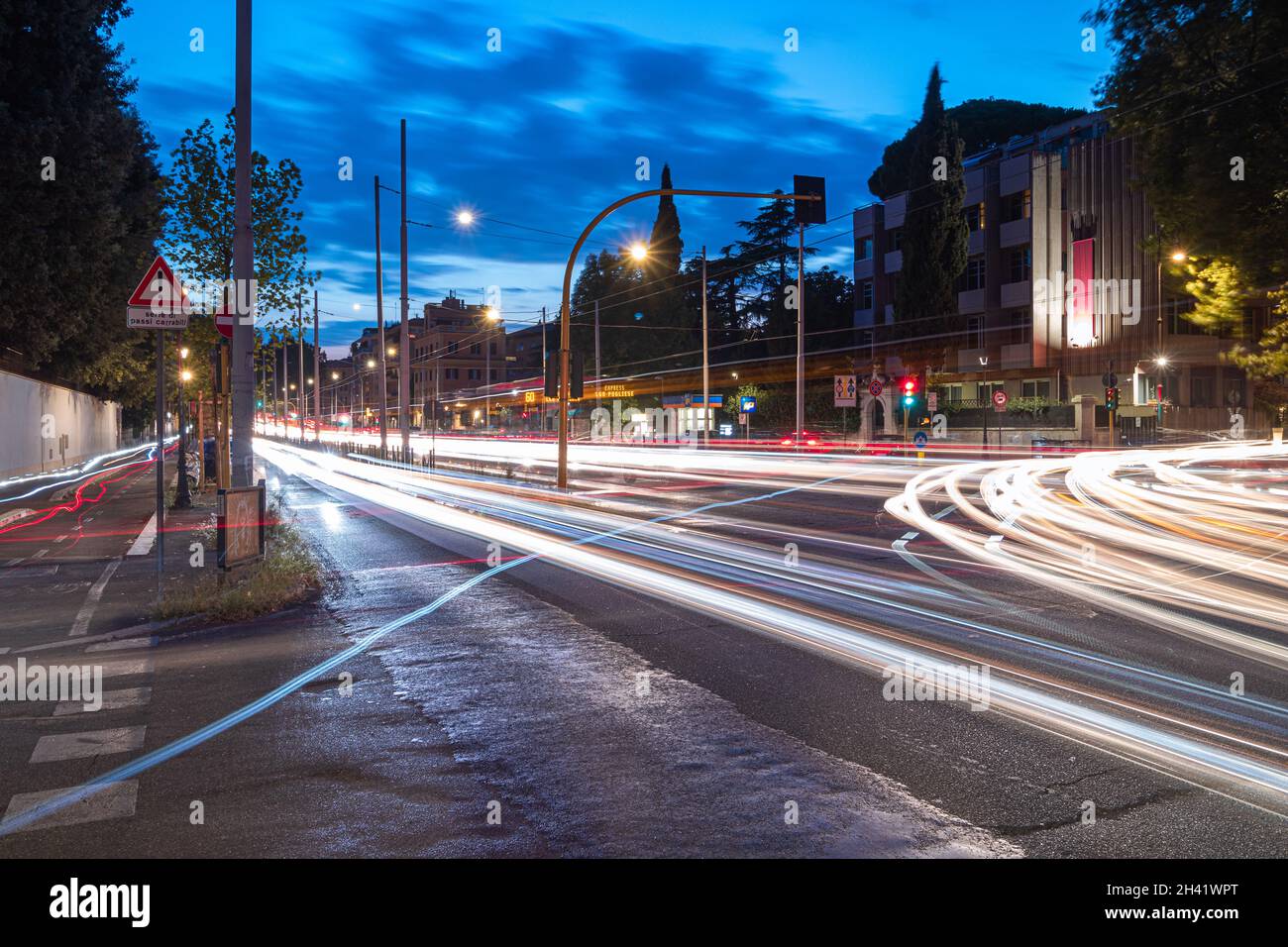 Car road rome hi-res stock photography and images - Alamy