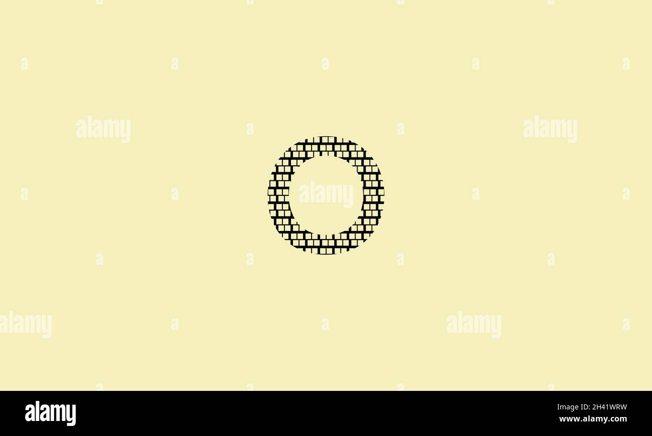 LETTER O LOGO DESIGN WITH NEGATIVE SPACE EFFECT FOR ILLUSTRATION USE ...
