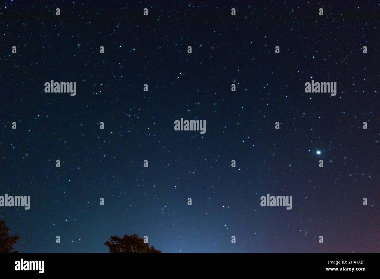 Night sky stars view in Austria Stock Photo - Alamy