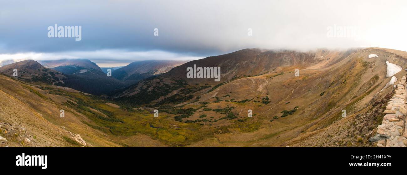 Great view up high in the mountains of Rocky Mountain NP, USA Stock ...
