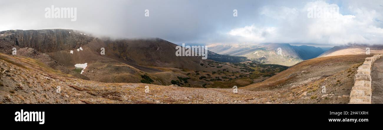 Great view up high in the mountains of Rocky Mountain NP, USA Stock ...