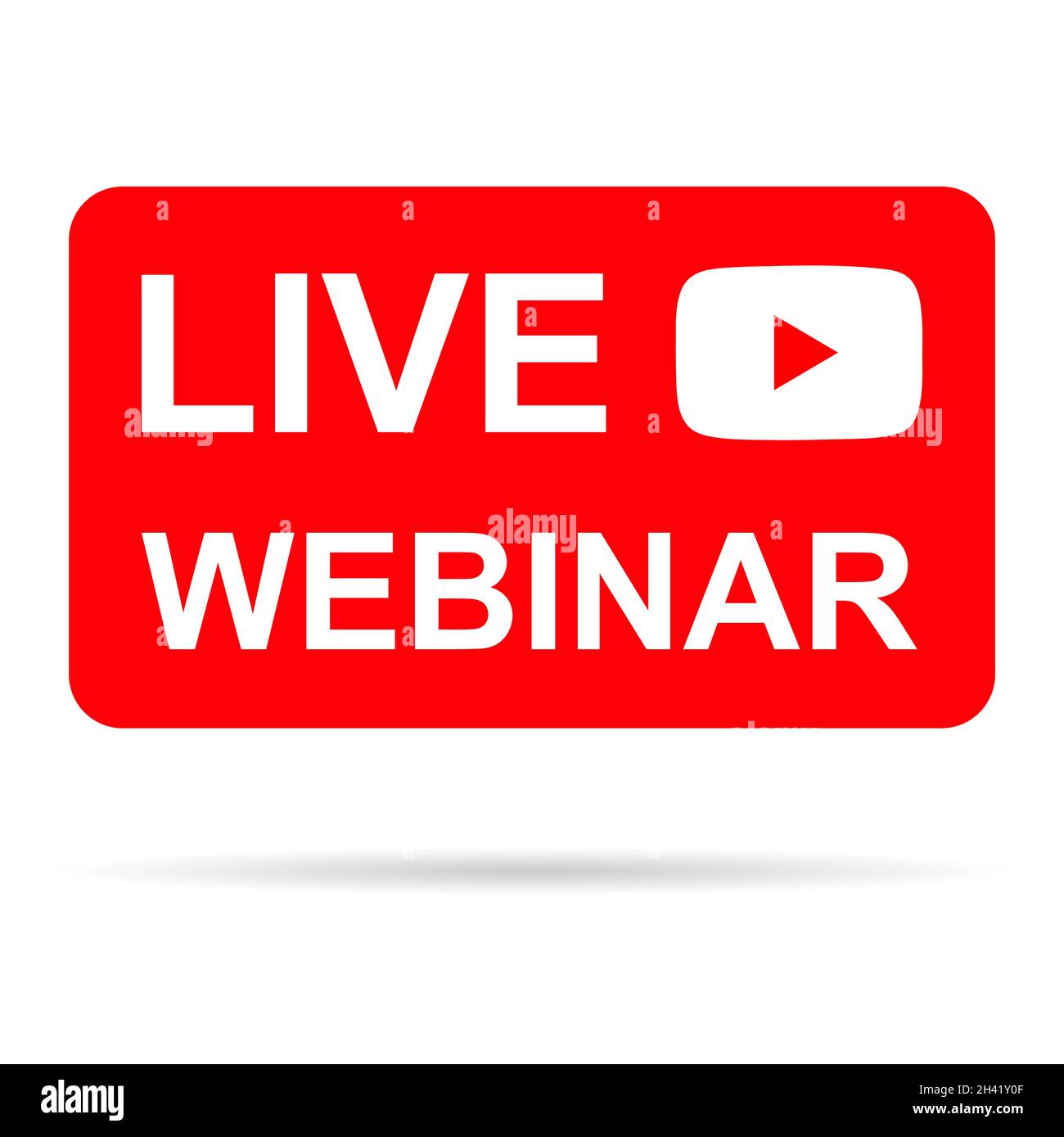 Live webinar icon, online play training seminar , internet streamimg ...