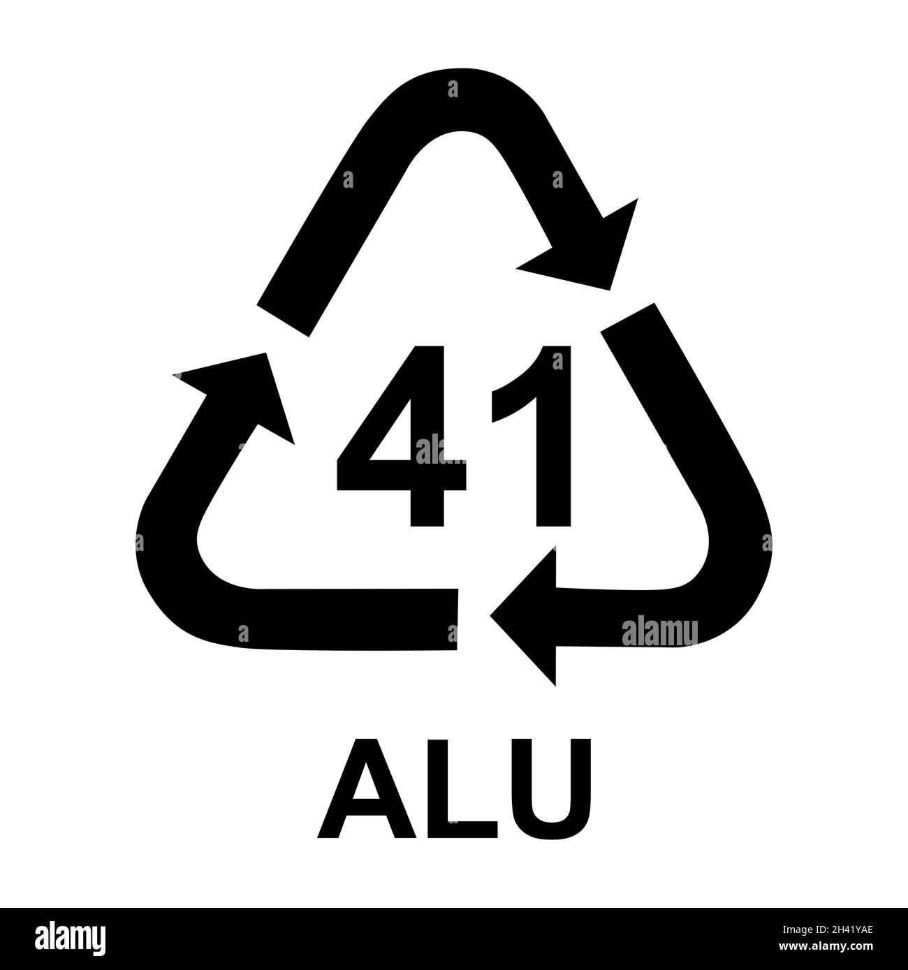 Metals symbol, ecology recycling sign isolated on white background ...