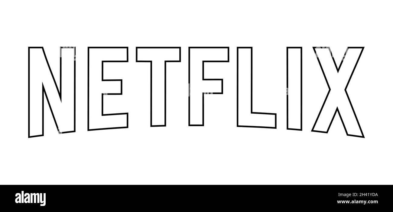 Netflix Logo Black and White Stock Photos & Images - Alamy