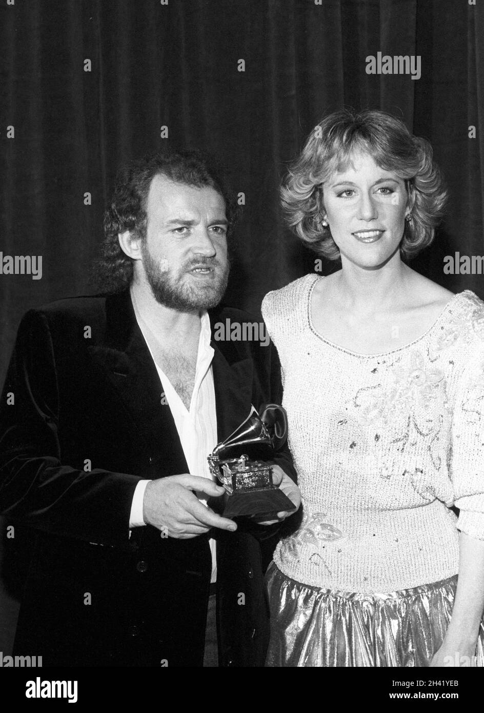 Joe Cocker and Jennifer Warnes at The 25th Annual GRAMMY Awards in Los ...