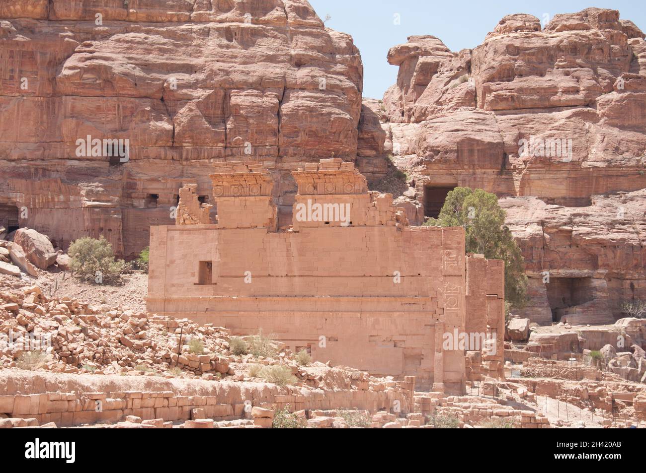 Temple Complex, Petra, Jordan, Middle East Stock Photo - Alamy