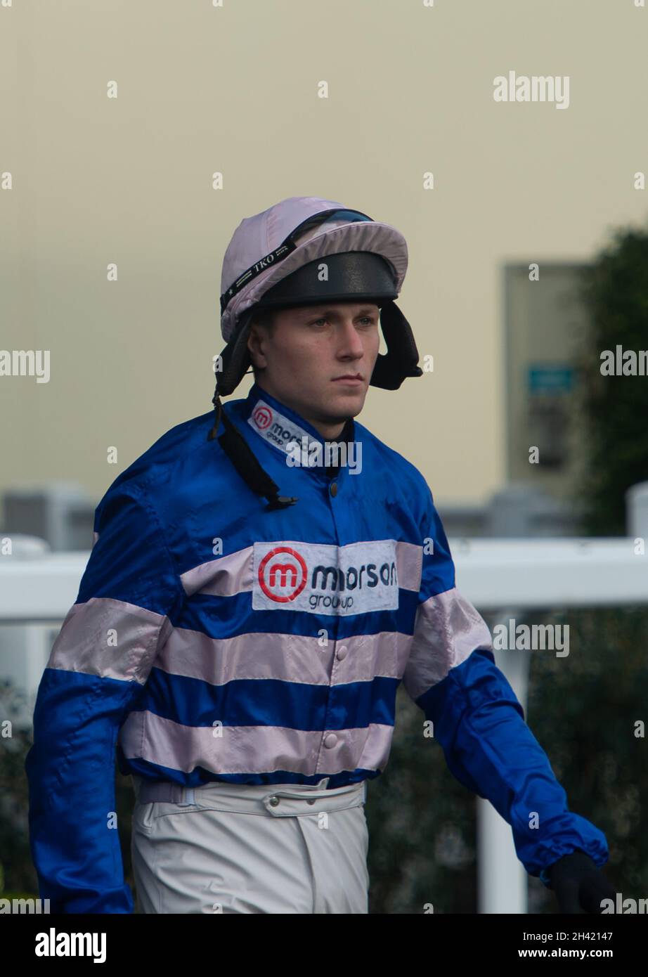 Ascot, Berkshire, UK. 30th October, 2021. Jumps Jockey Lorcan Williams ...