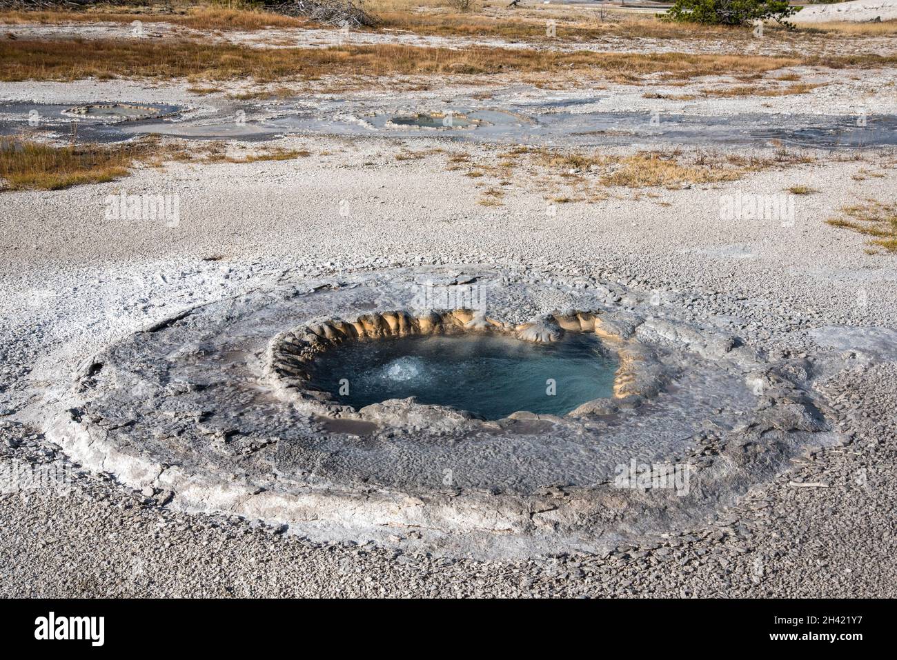 Yellowstone sulphur pools hi-res stock photography and images - Alamy