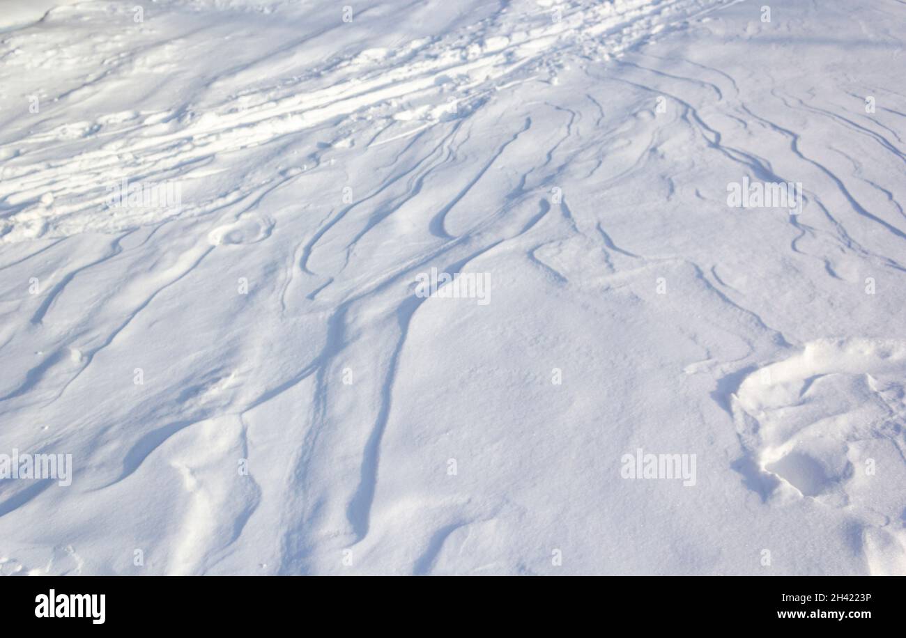 Pure white snow. Winter landscape. Frosty weather Stock Photo - Alamy