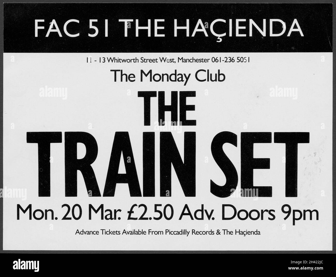 Manchester the haçienda club Black and White Stock Photos & Images - Alamy