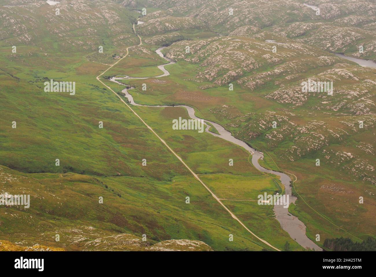 Aeriel view winding river hi-res stock photography and images - Alamy
