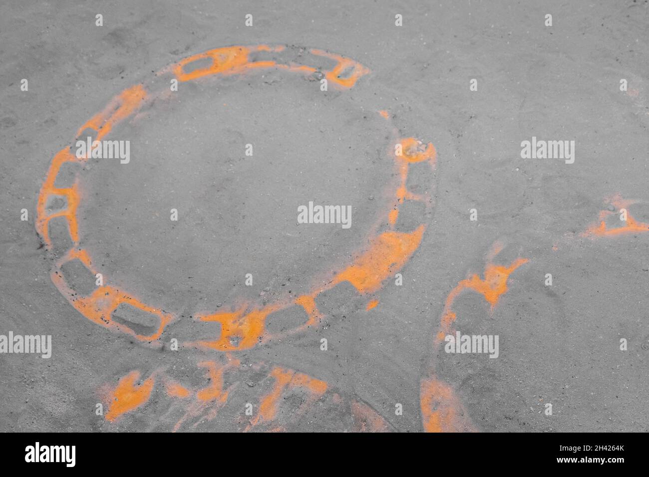 Trace of manhole pattern on surface sewer texture sewage background ...