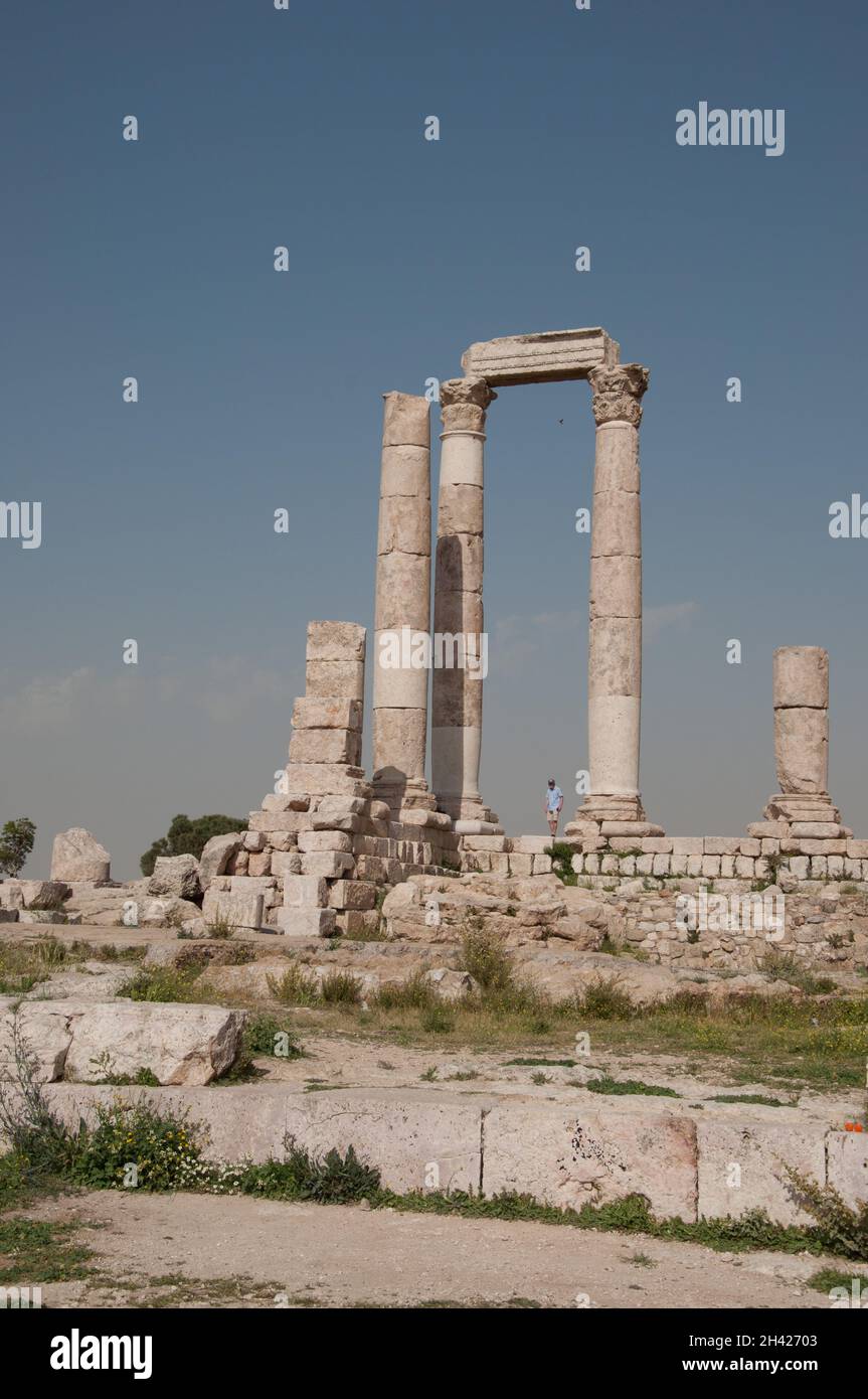 Temple of Hercules, Citadel, Amman, Jordan, Middle East Stock Photo - Alamy