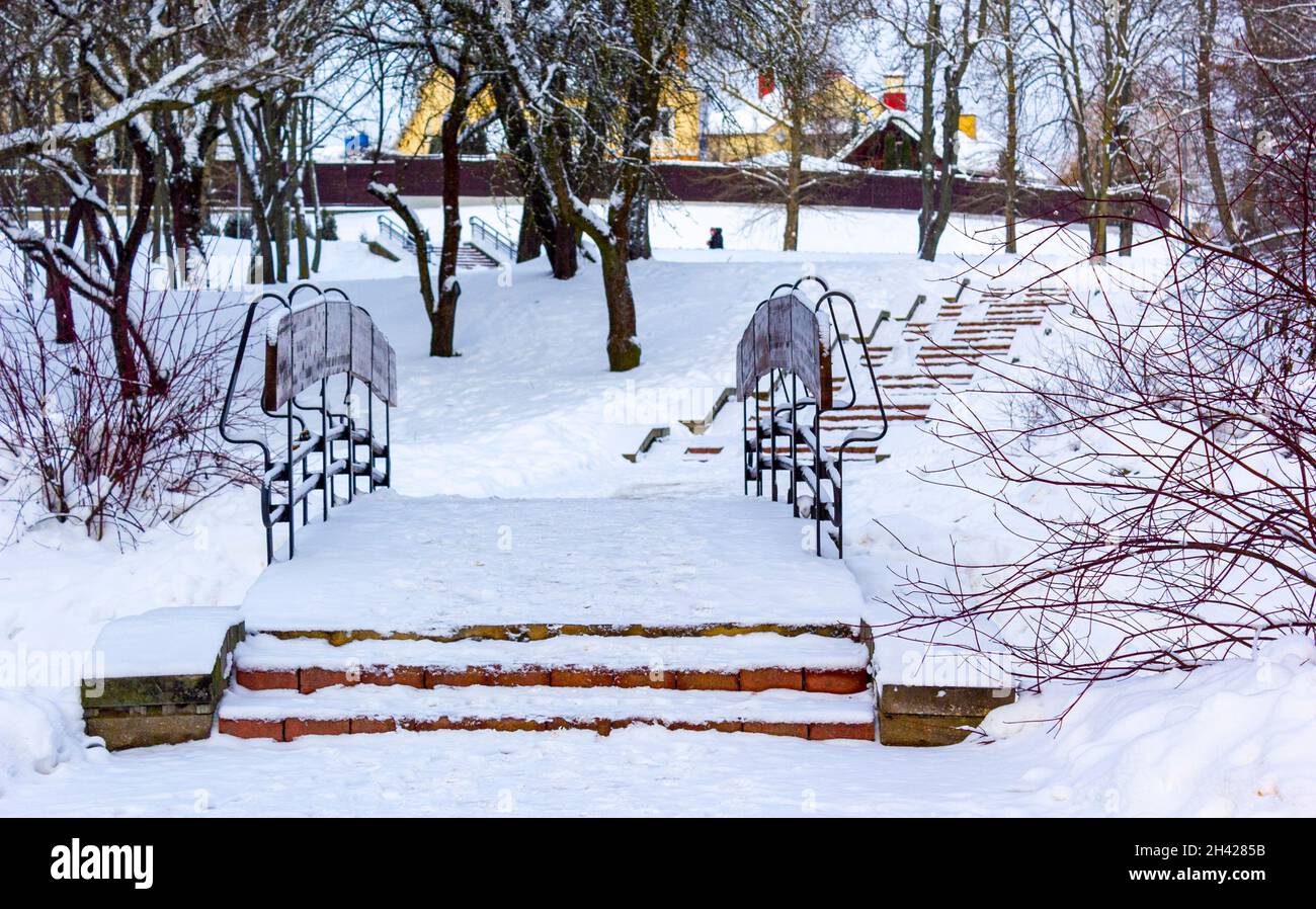 Bridge with stairs hi-res stock photography and images - Alamy