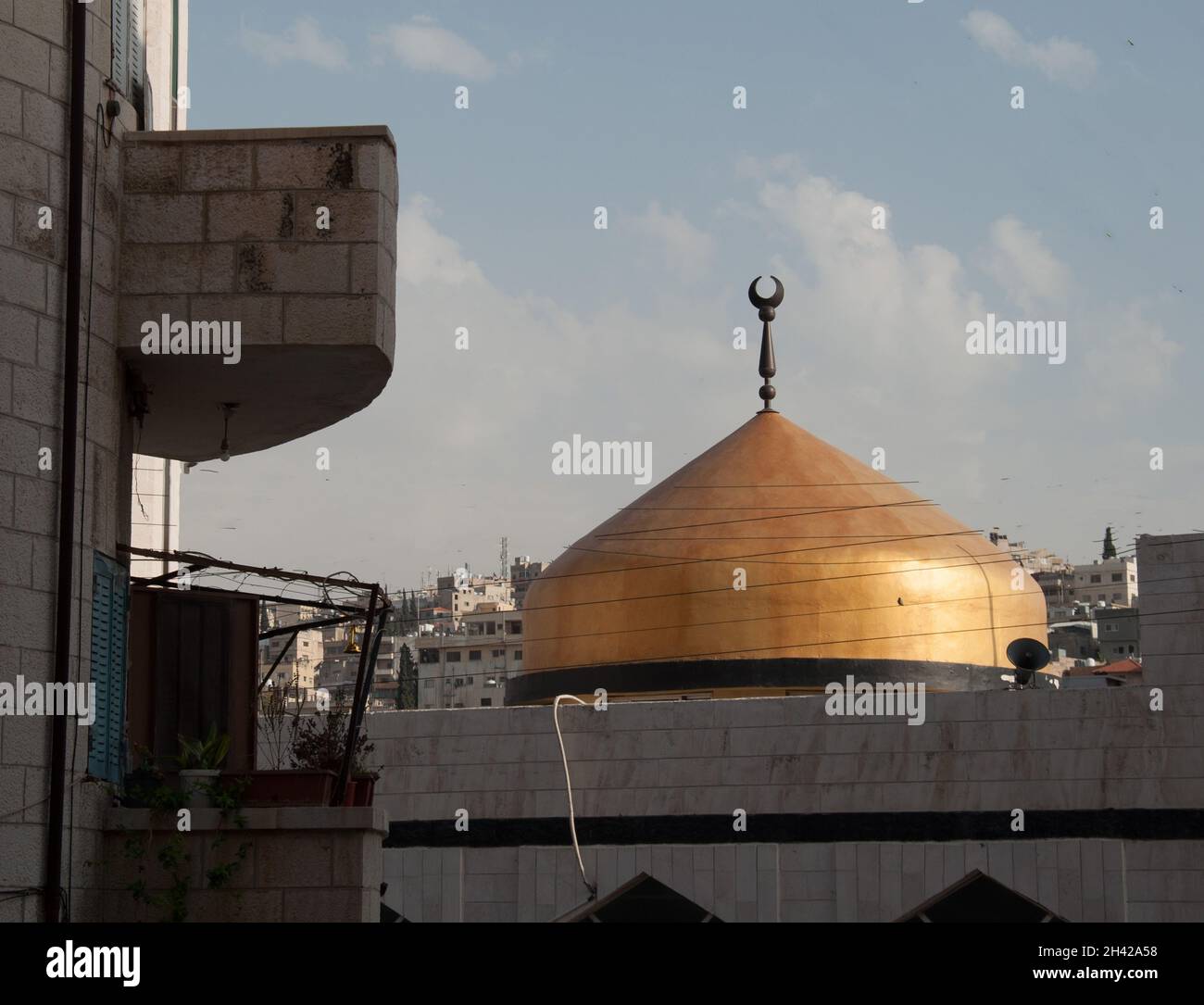 Dome of Mosque and City View, Amman, Jordan, Middle East Stock Photo ...