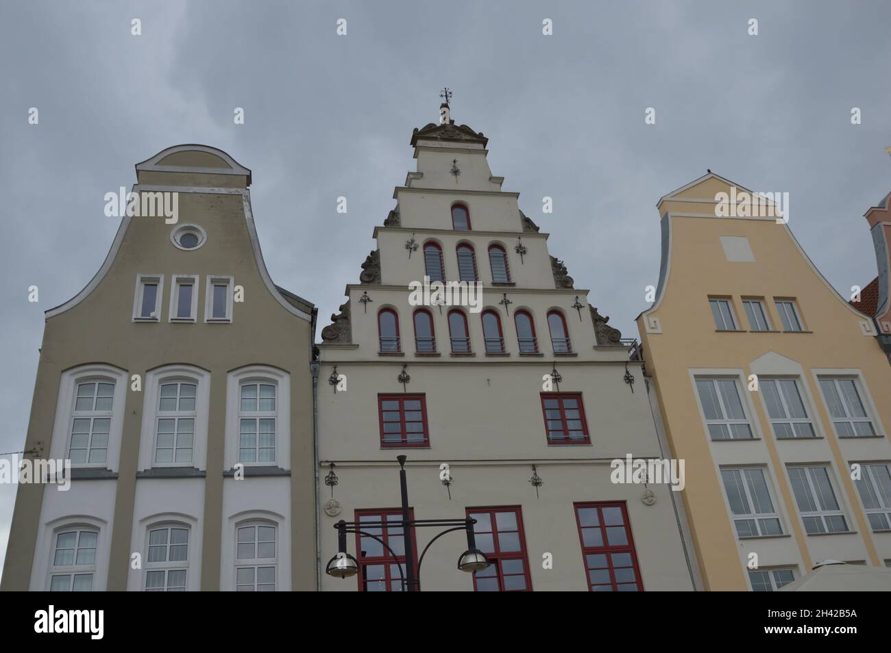 The historic city center of Rostock Stock Photo - Alamy