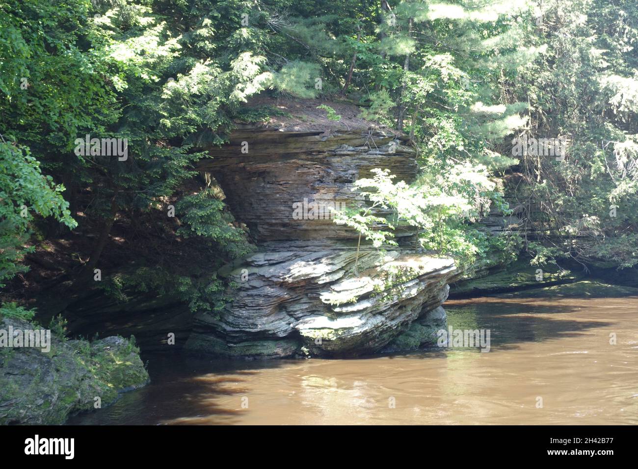Upper river boat tour, Wisconsin Dells, Wisconsin Stock Photo - Alamy