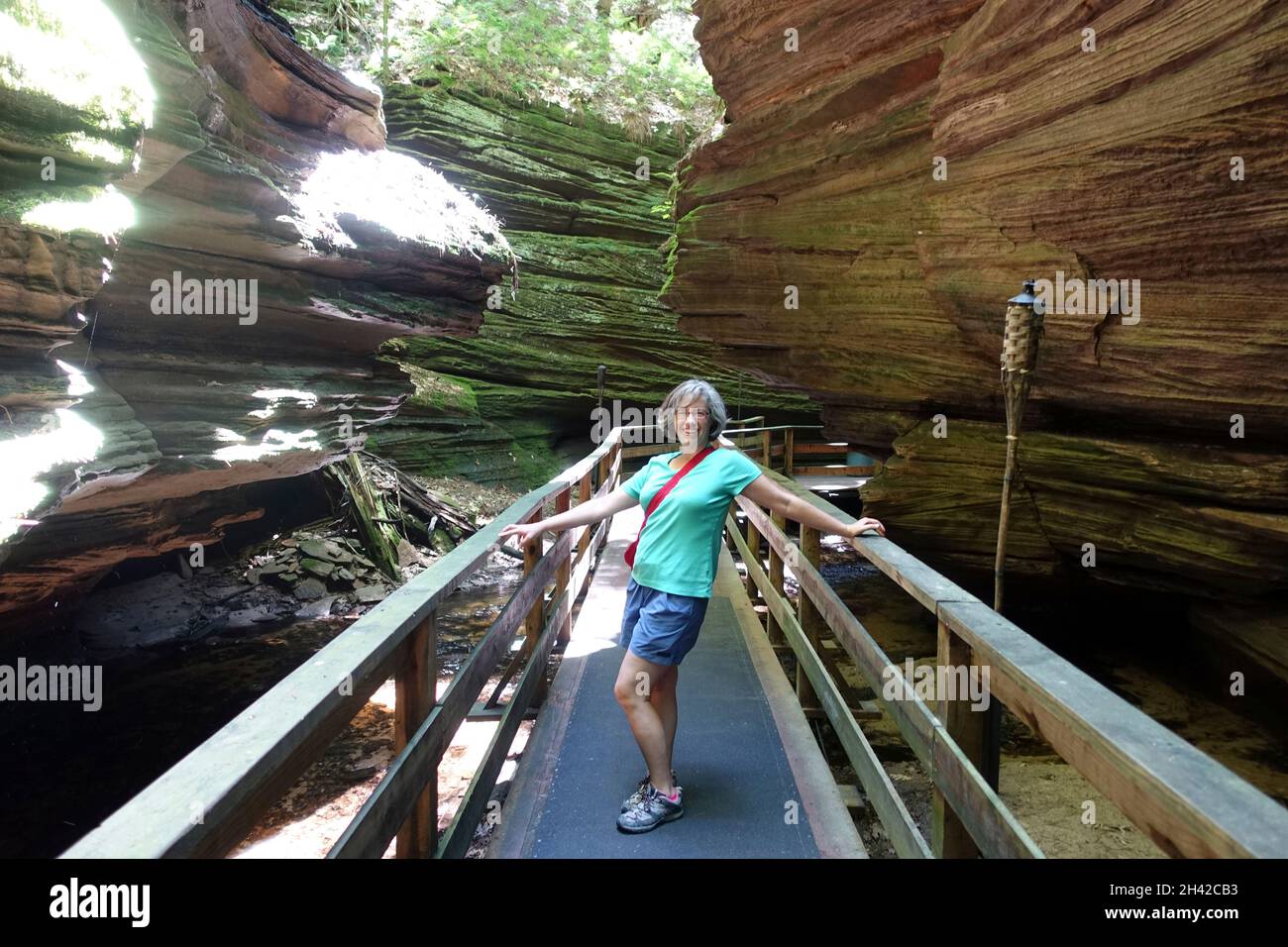 Upper river boat tour, Wisconsin Dells, Wisconsin Stock Photo - Alamy