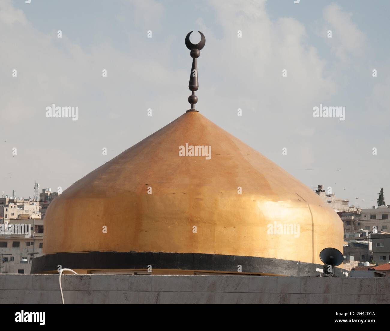 Dome of Mosque and City View, Amman, Jordan, Middle East Stock Photo ...