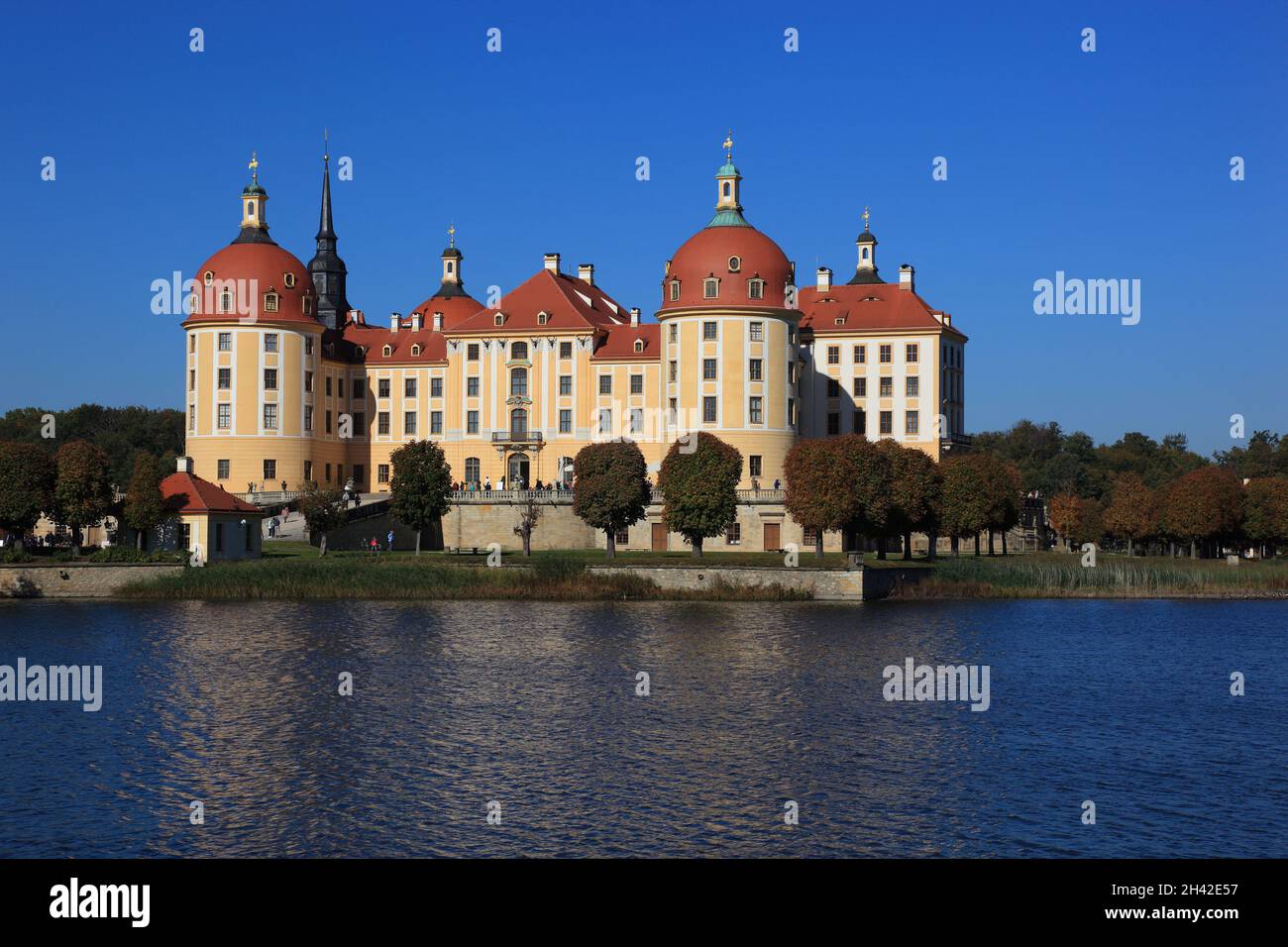 Schloss Moritzburg, nahe Dresden, Sachsen, Deutschland / Moritzburg ...