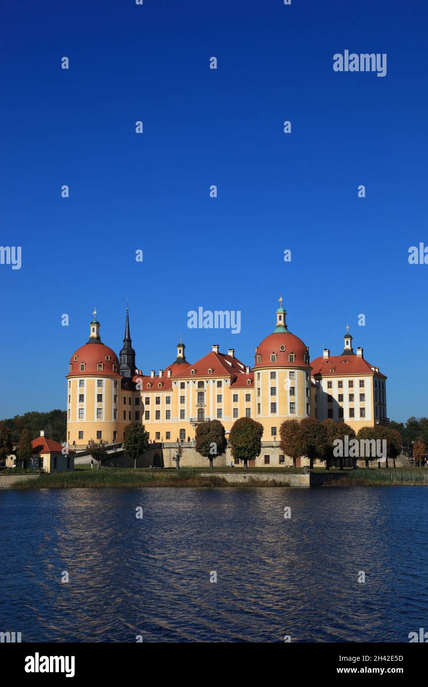 Schloss Moritzburg, nahe Dresden, Sachsen, Deutschland / Moritzburg ...
