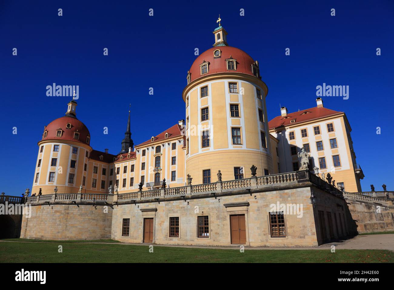 Schloss Moritzburg, nahe Dresden, Sachsen, Deutschland / Moritzburg ...