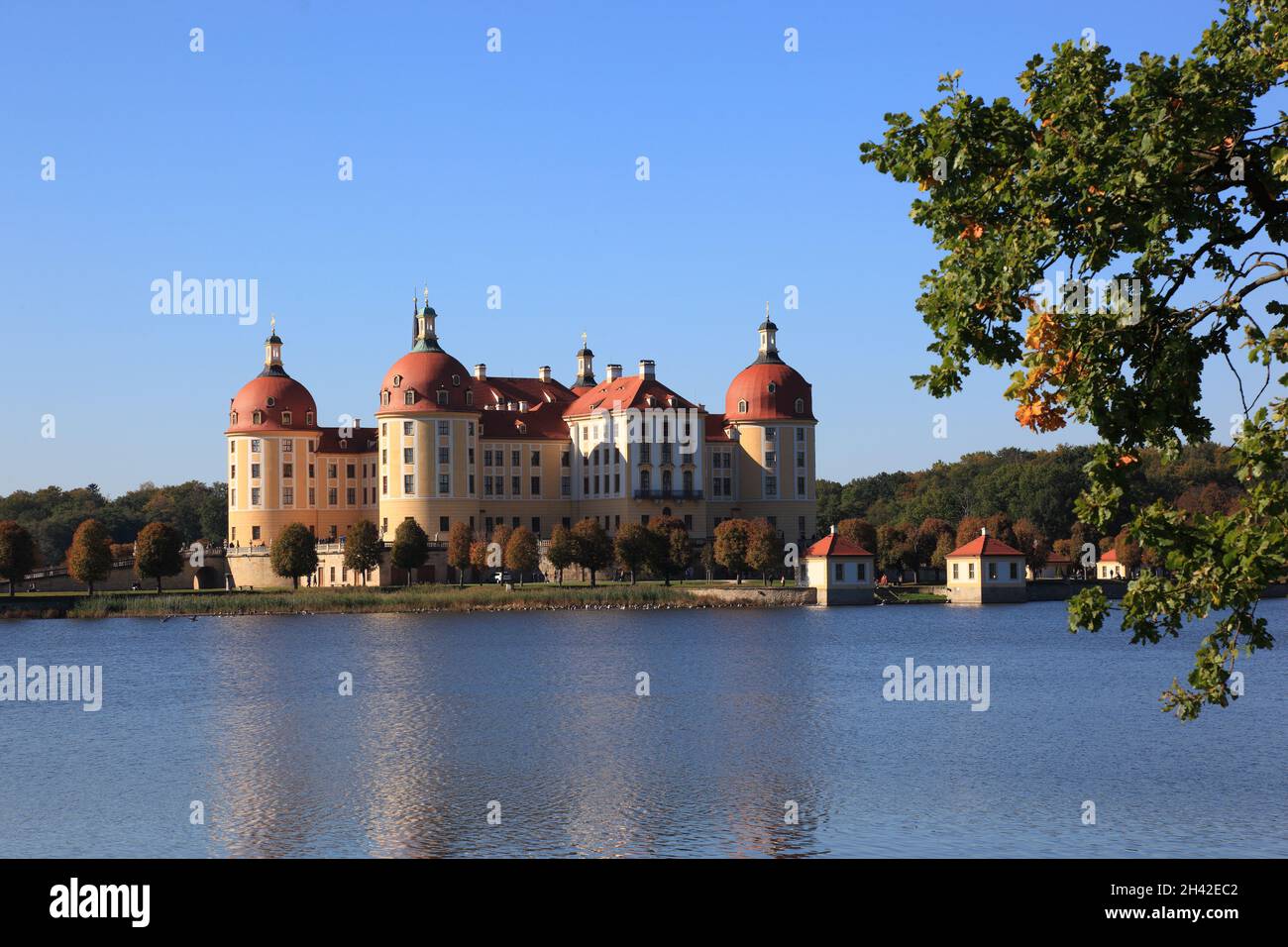Schloss Moritzburg, nahe Dresden, Sachsen, Deutschland / Moritzburg ...