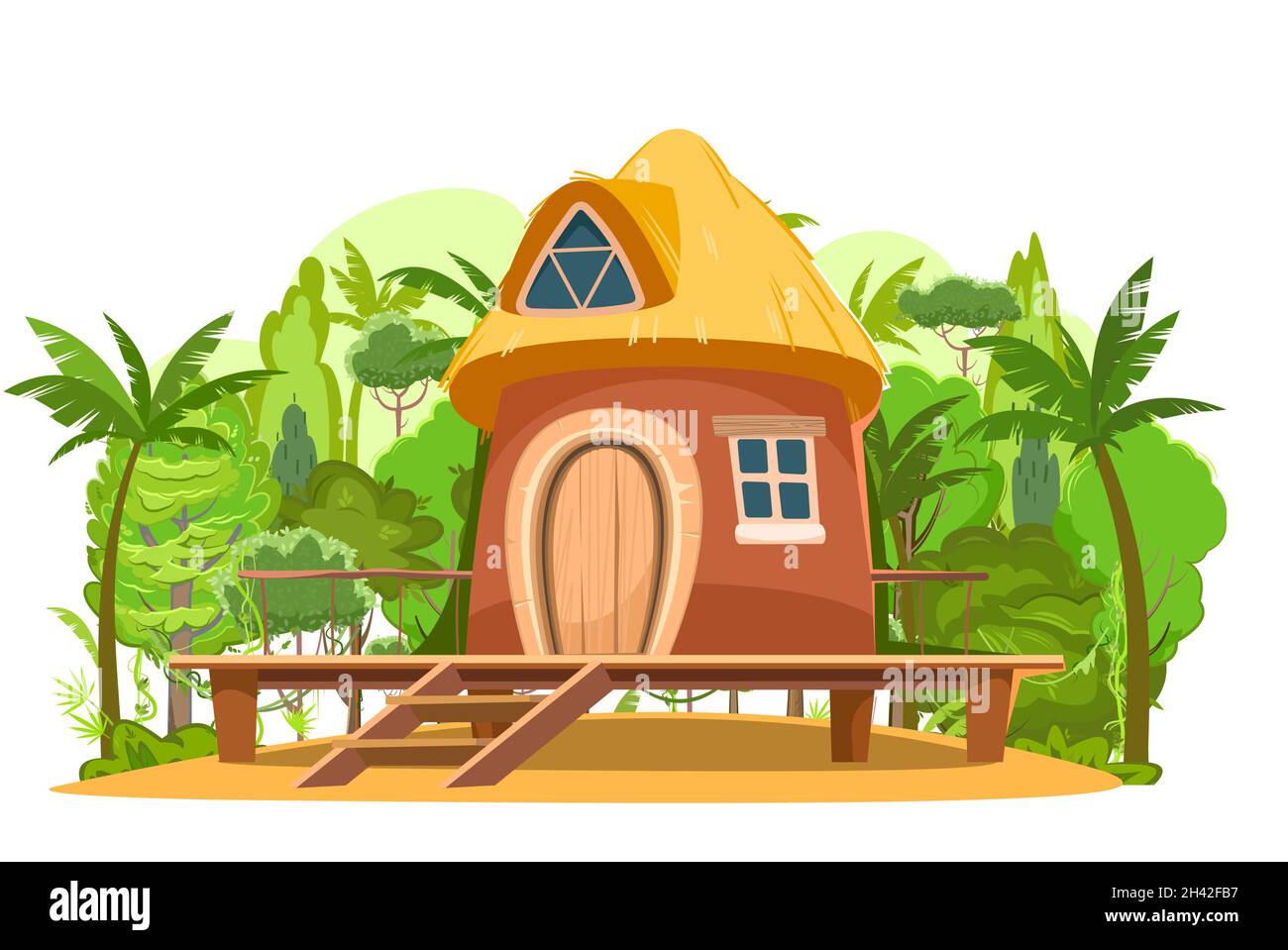 Building on coast island Stock Vector Images - Alamy