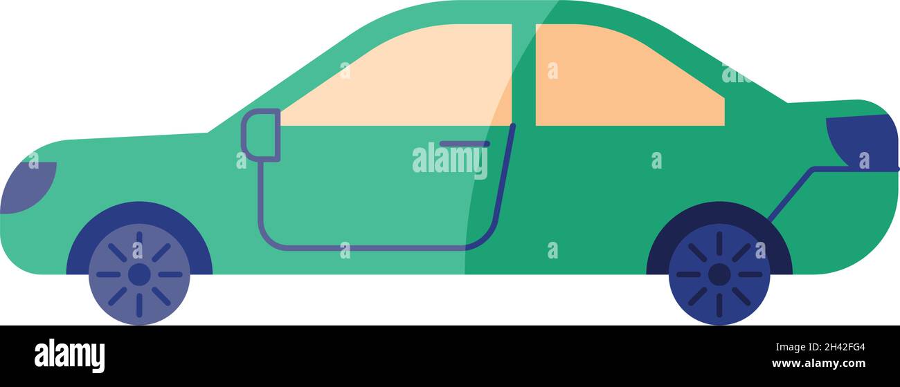green car vehicle transport icon Stock Vector Image & Art - Alamy