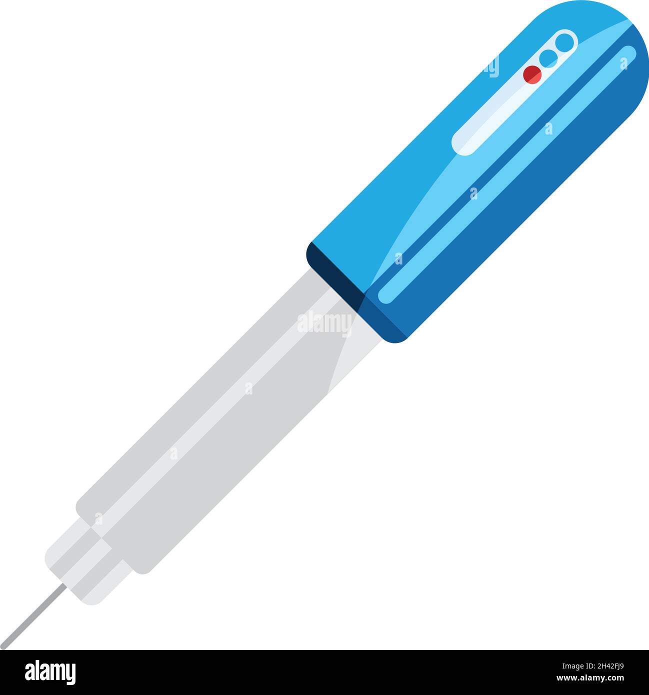 insulin medical applicator health icon Stock Vector Image & Art - Alamy