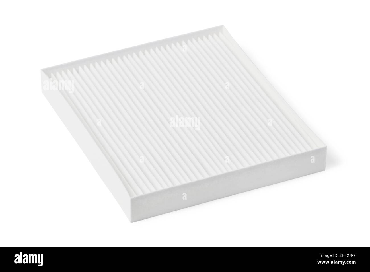 Car interior air filter isolated on white background Stock Photo - Alamy