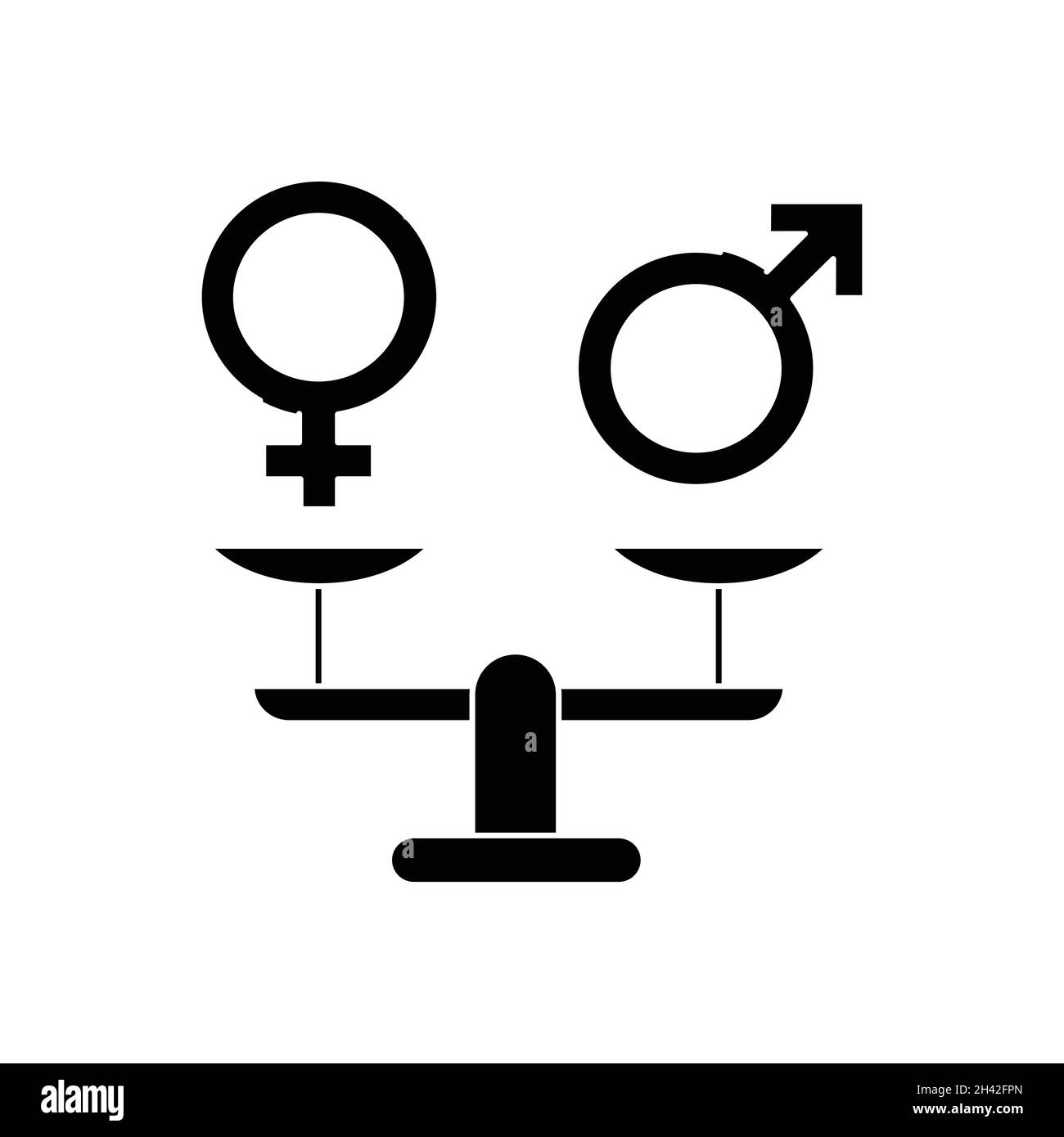Female gender symbol peace Black and White Stock Photos & Images - Alamy