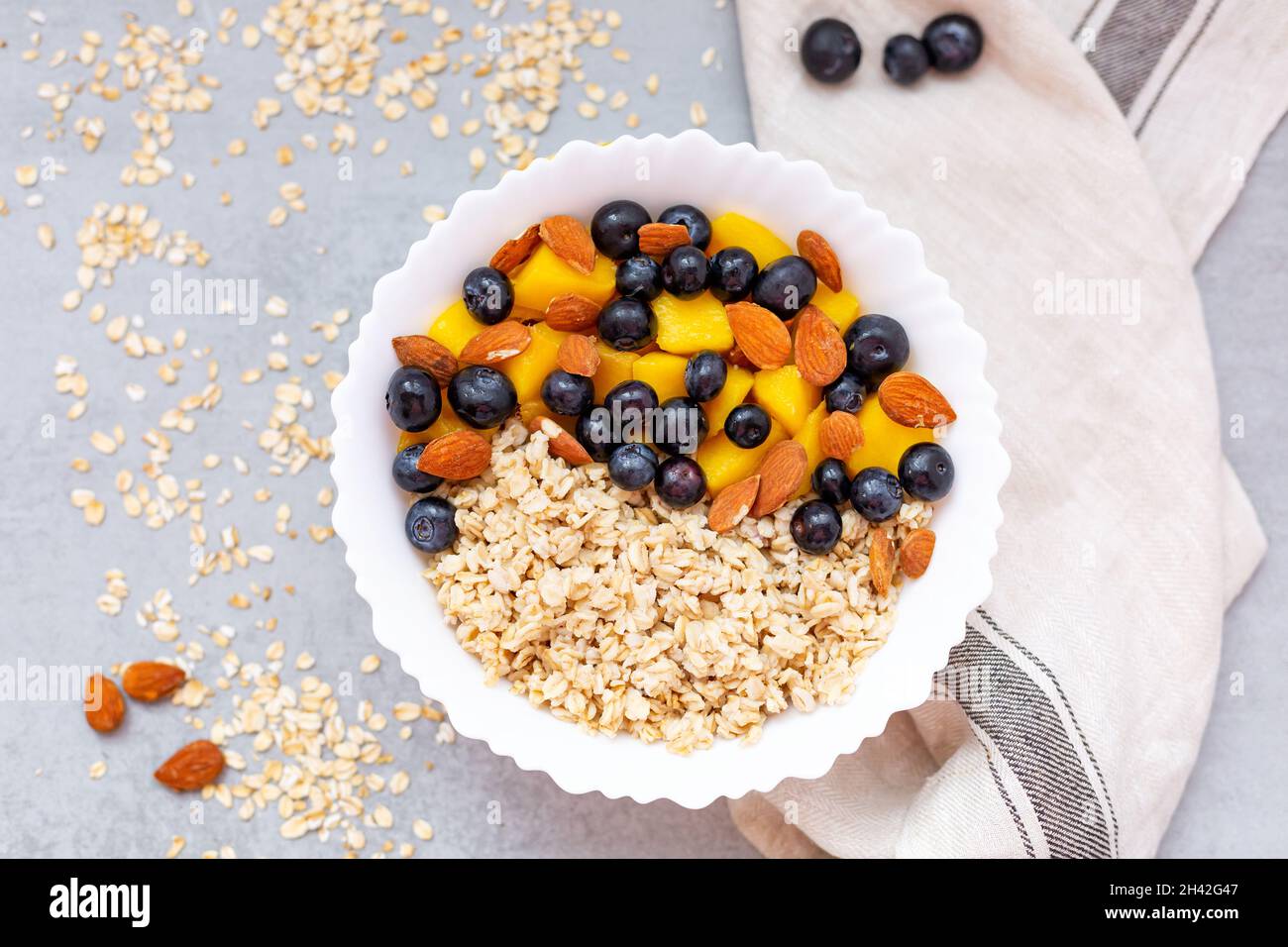 Vegetarian hot and healthy food for breakfast Stock Photo - Alamy