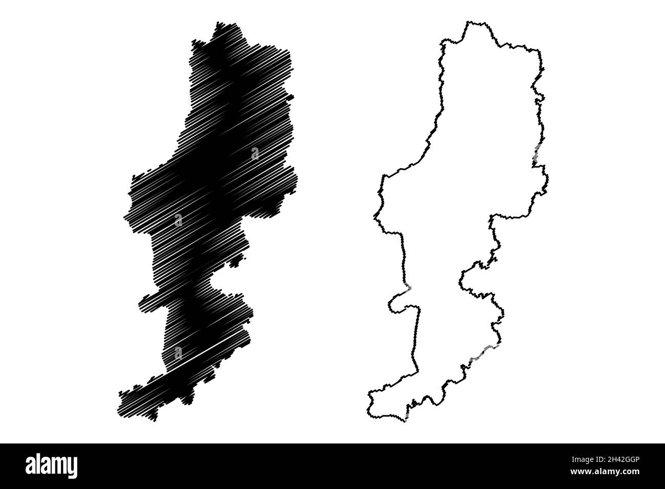 Chhattisgarh map Black and White Stock Photos & Images - Alamy