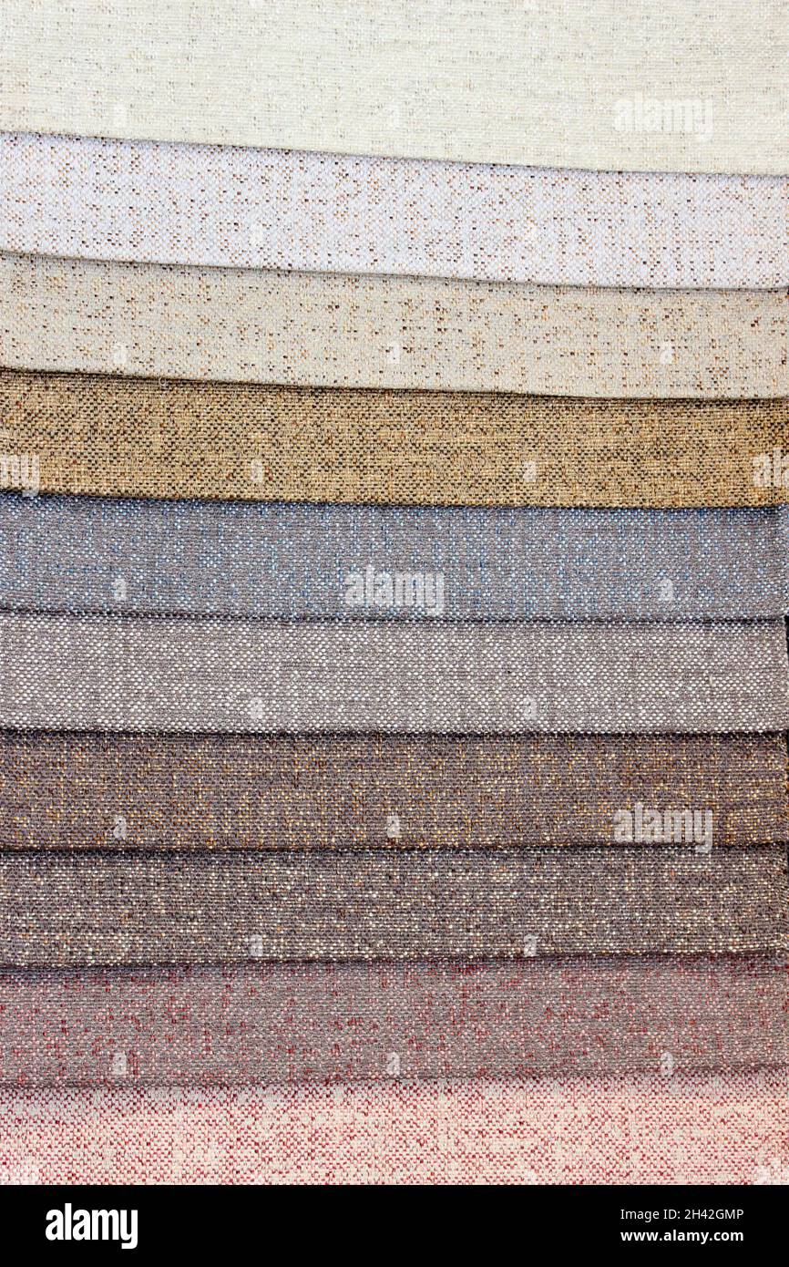 fabric texture. Background of textile texture. Different colors Macro ...