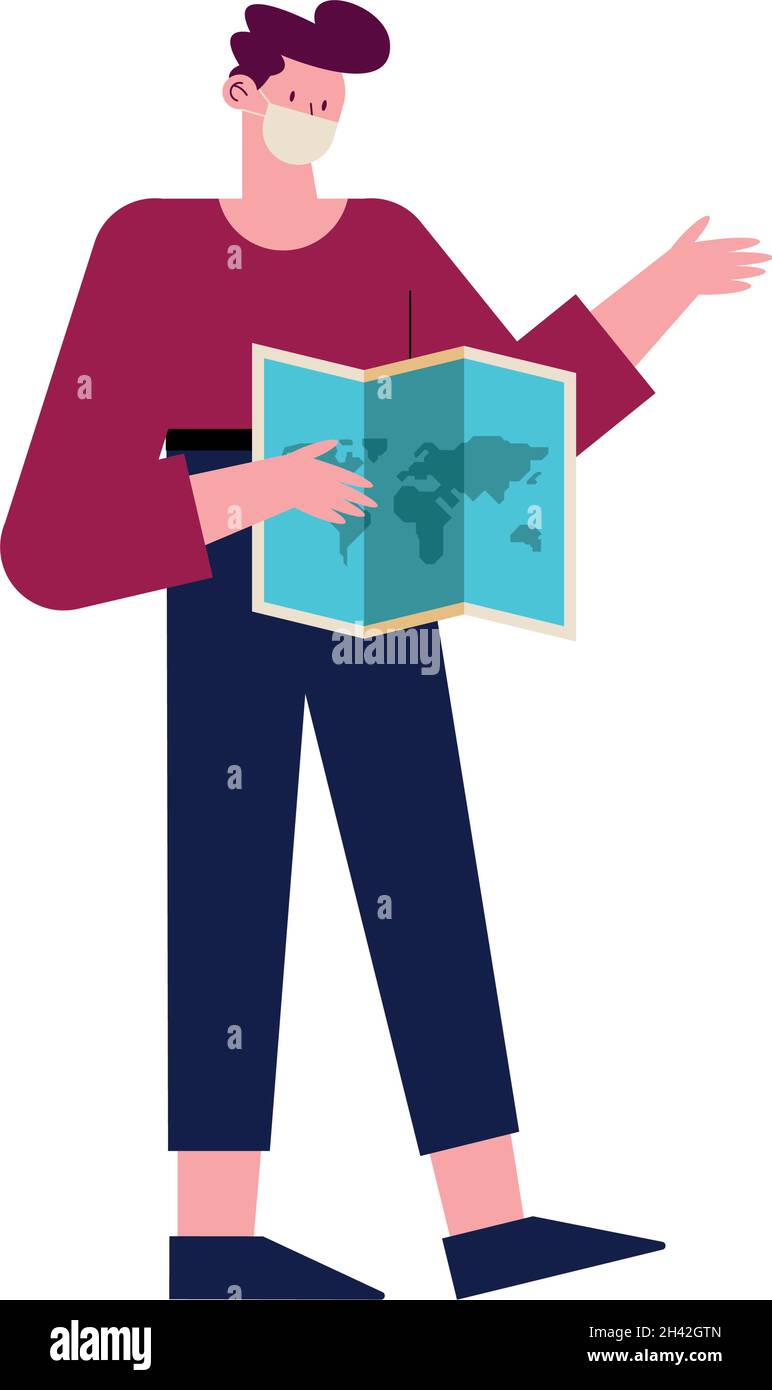 Using paper map Stock Vector Images - Alamy