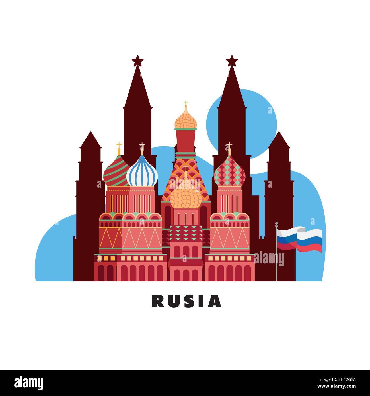 russian kremlin building facade landmark Stock Vector Image & Art - Alamy