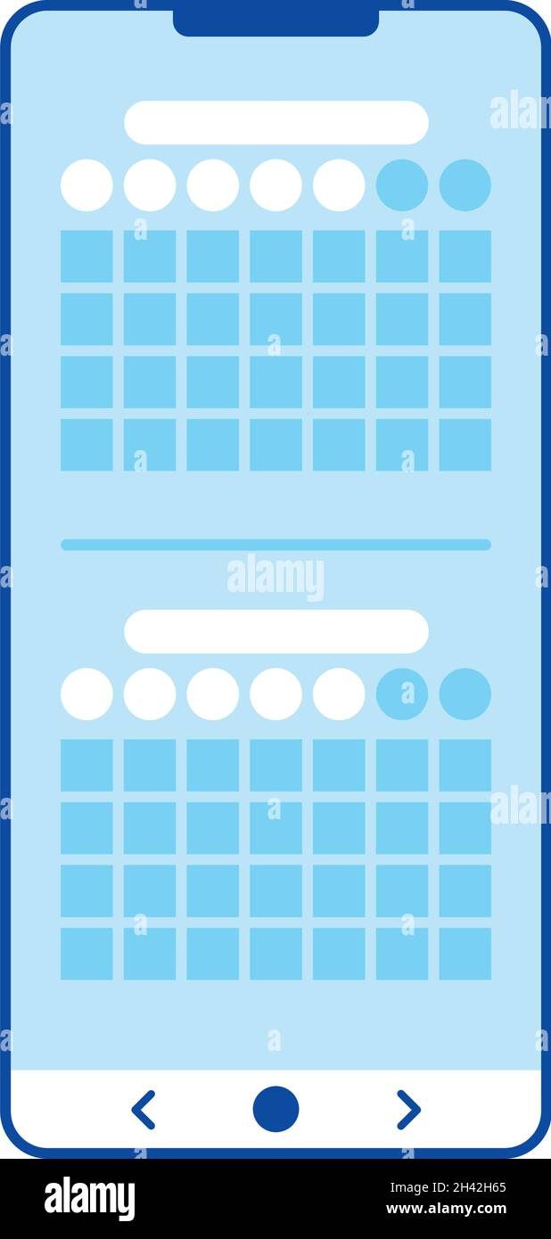 smartphone with calendars planning icon Stock Vector Image & Art - Alamy