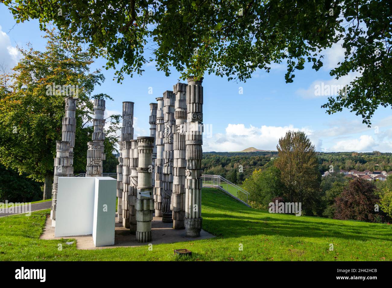 Heritage, a sculpture in Glenrothes by David Harding Stock Photo - Alamy