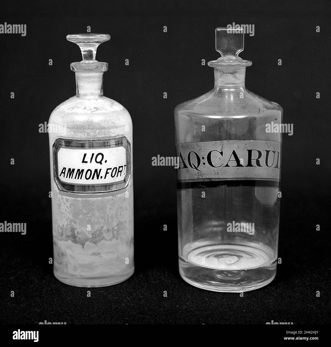 Medicine bottles, 19th century. Recessed gilded label, Varnished gilded ...