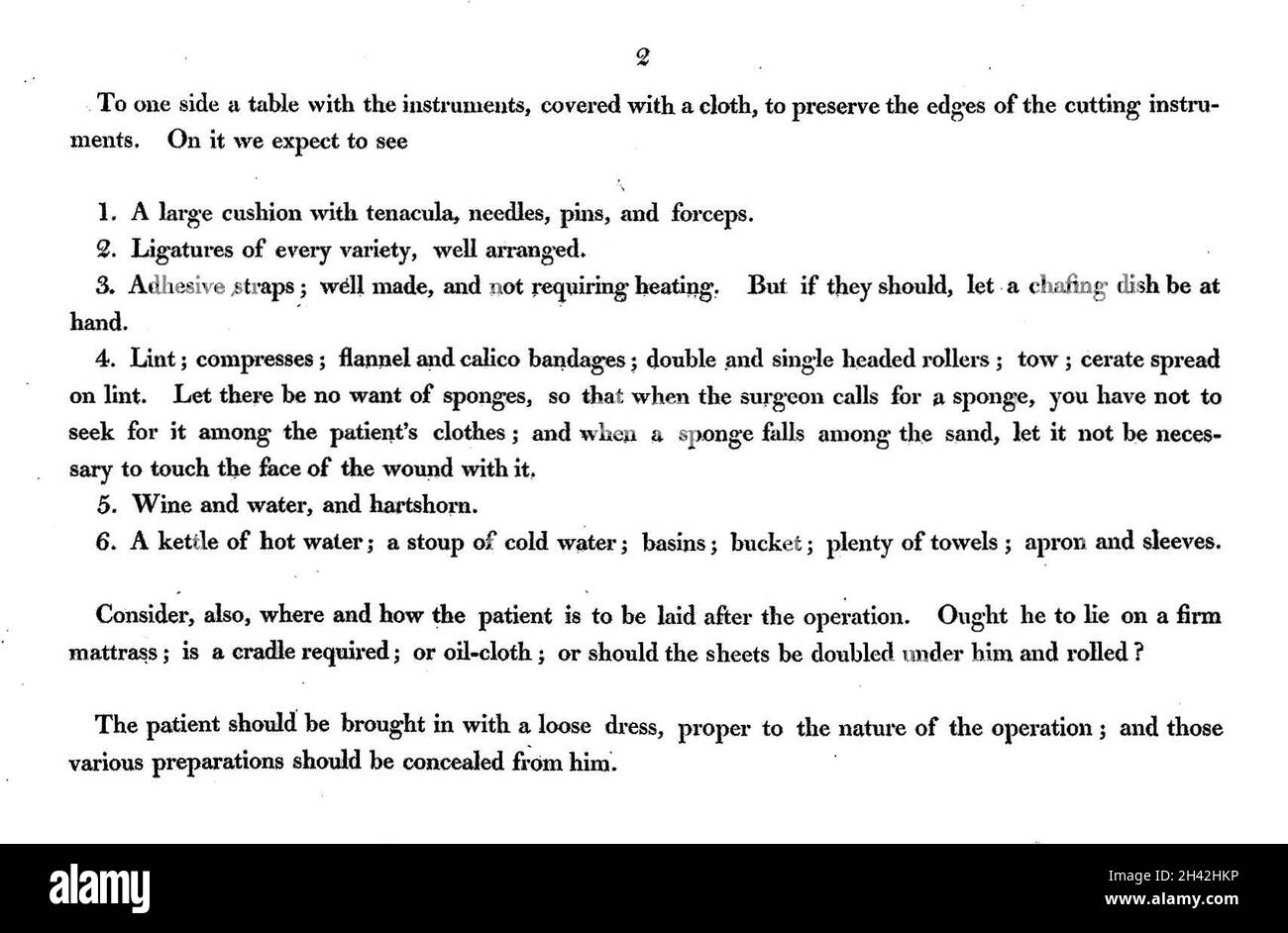 page 2 "Illustrations of the Great Operations of Surgery", 1820 Stock ...
