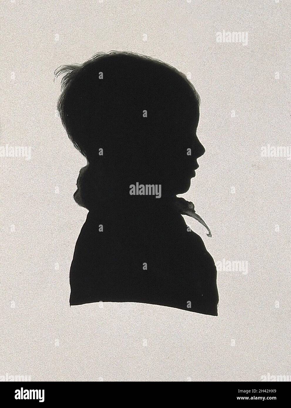 Joseph Lister, 1st Baron Lister. Ink silhouette by J. J. Lister, 1833 ...