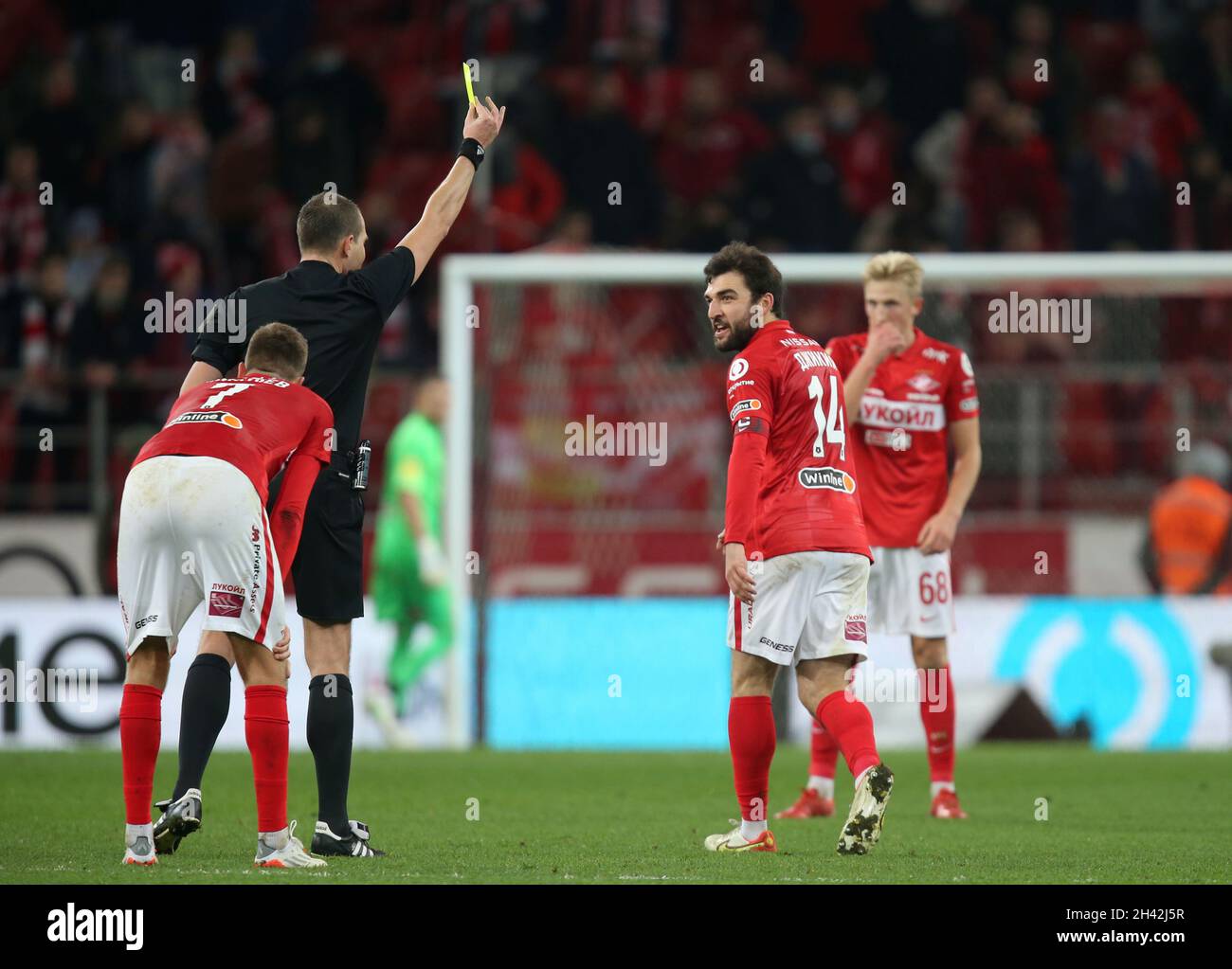 MOSCOW, RUSSIA, OKTOBER 30, 2021. The 2021/22 Russian Football Premier ...