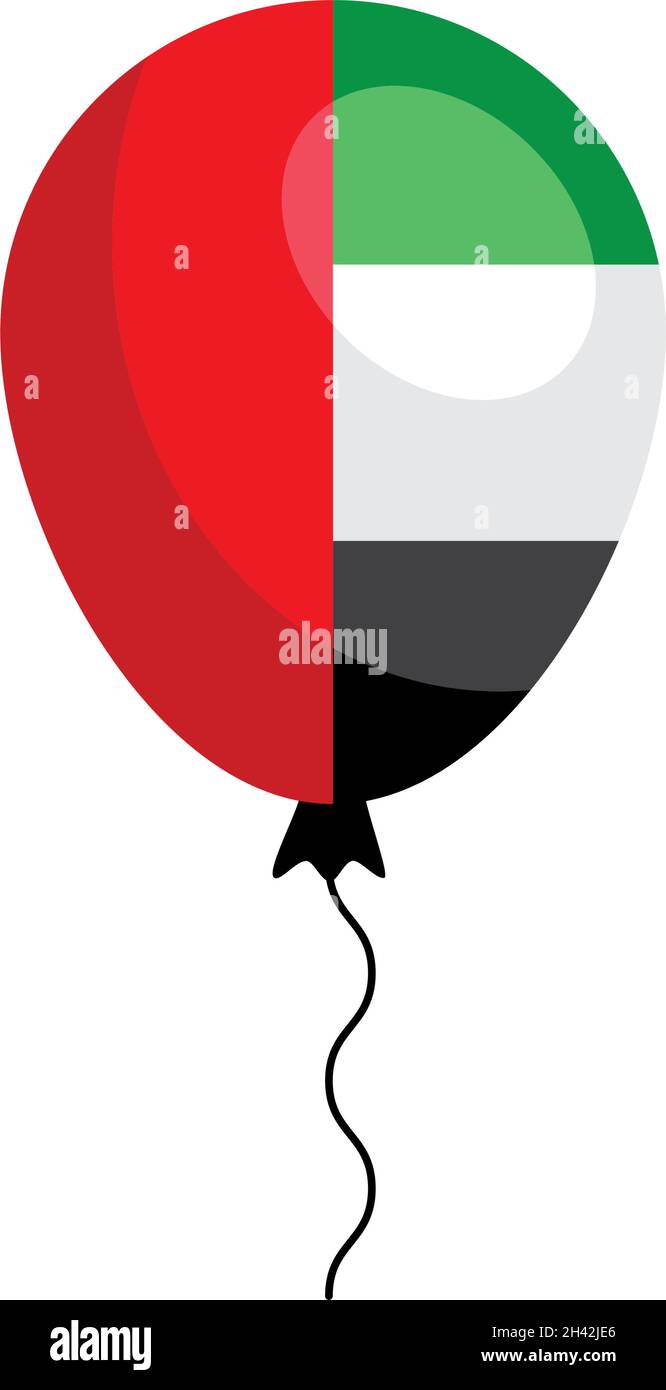 UAE flag in balloon helium icon Stock Vector Image & Art - Alamy