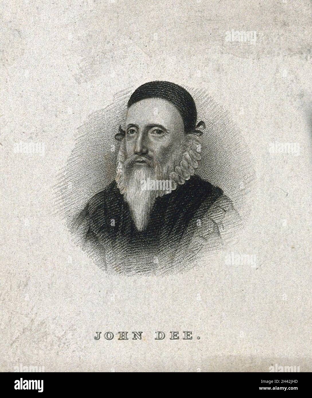 John Dee. Stipple engraving Stock Photo - Alamy