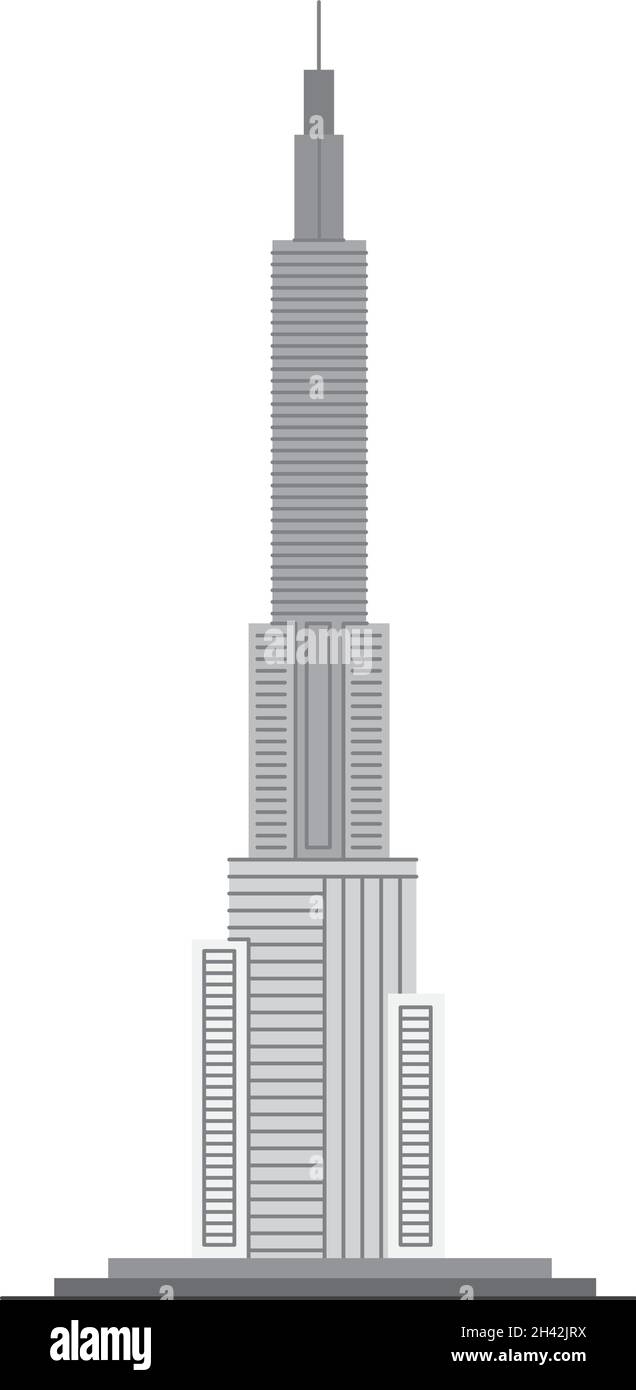 burj khalifa UAE building icon Stock Vector Image & Art - Alamy