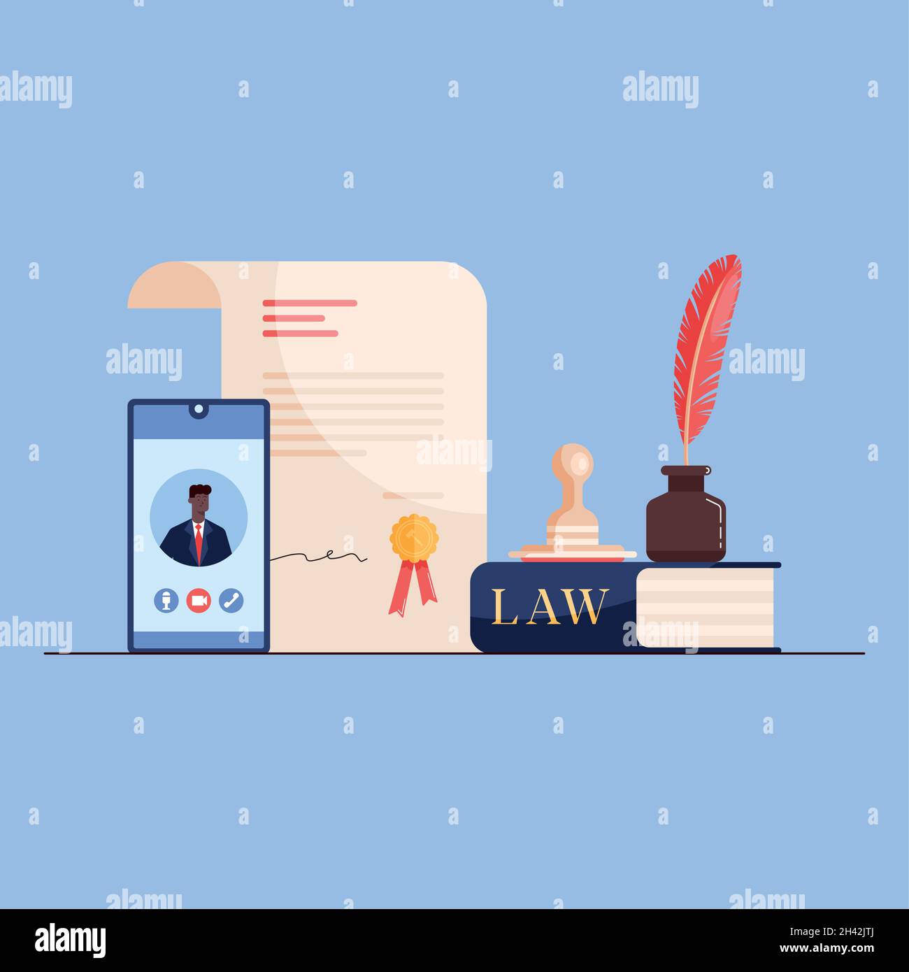 notary services with certificate icons Stock Vector Image & Art - Alamy