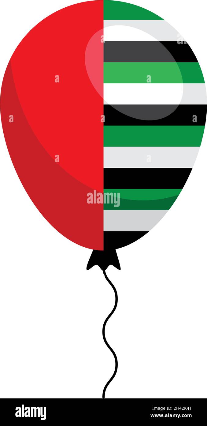 flag UAE in balloon helium icon Stock Vector Image & Art - Alamy