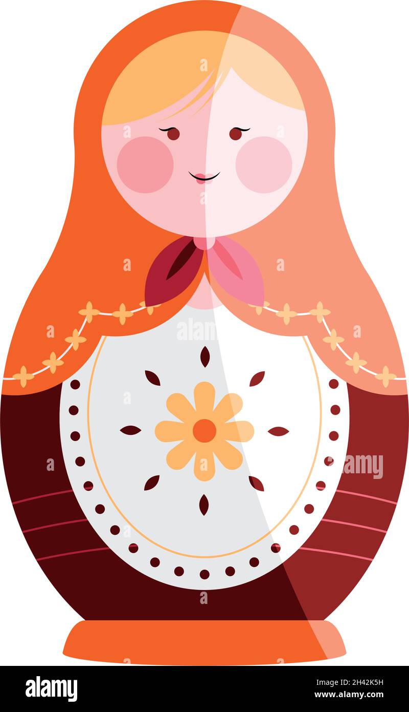 russian matryoshka doll culture icon Stock Vector Image & Art - Alamy