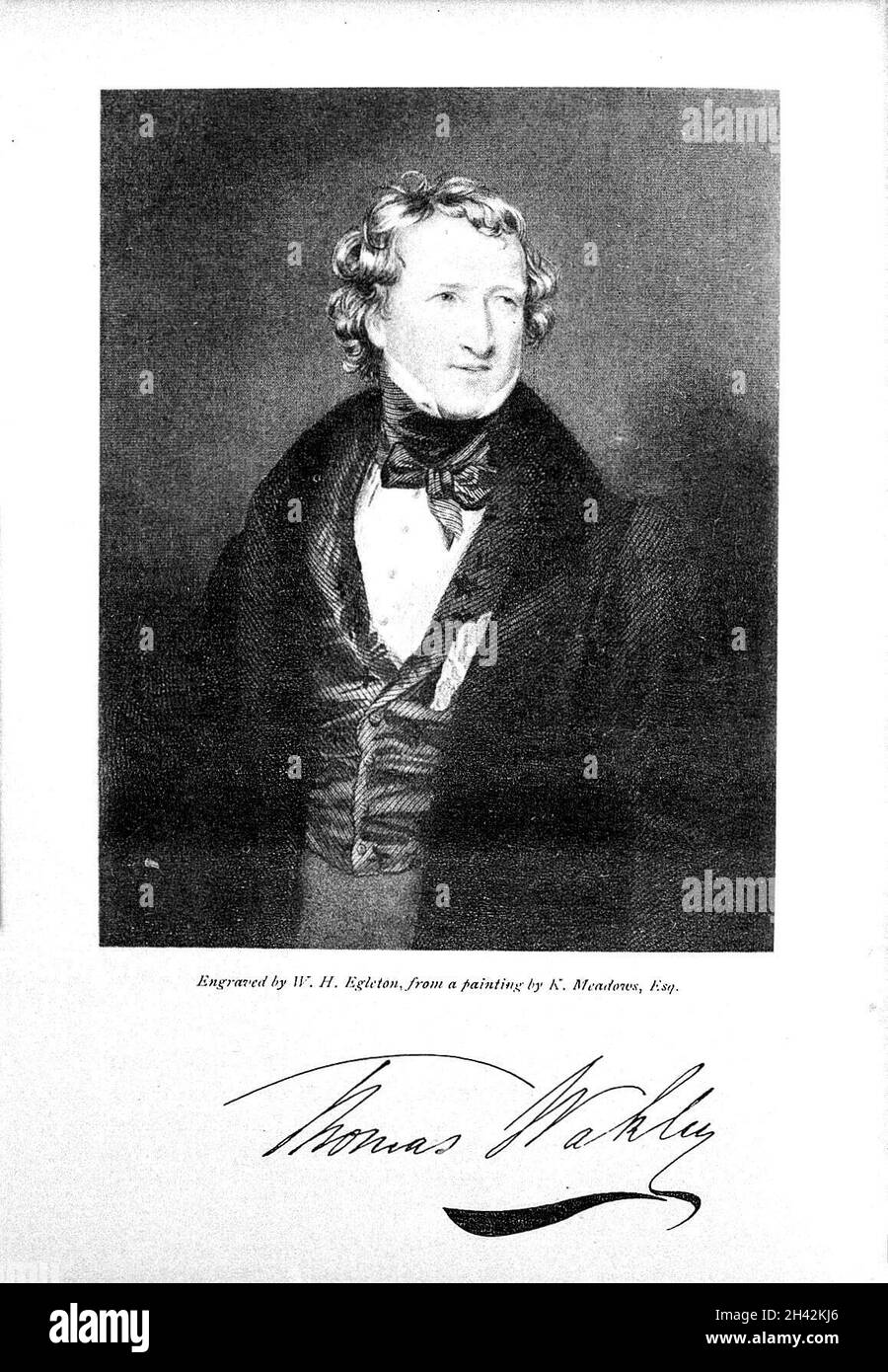 Portrait of Thomas Wakley Stock Photo - Alamy